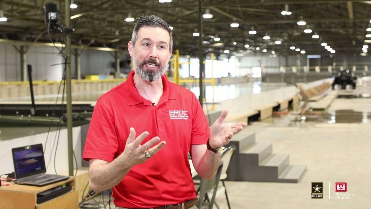 ERDC Uses Small-Scale Models to Test the Improved Ribbon Bridge - YouTube