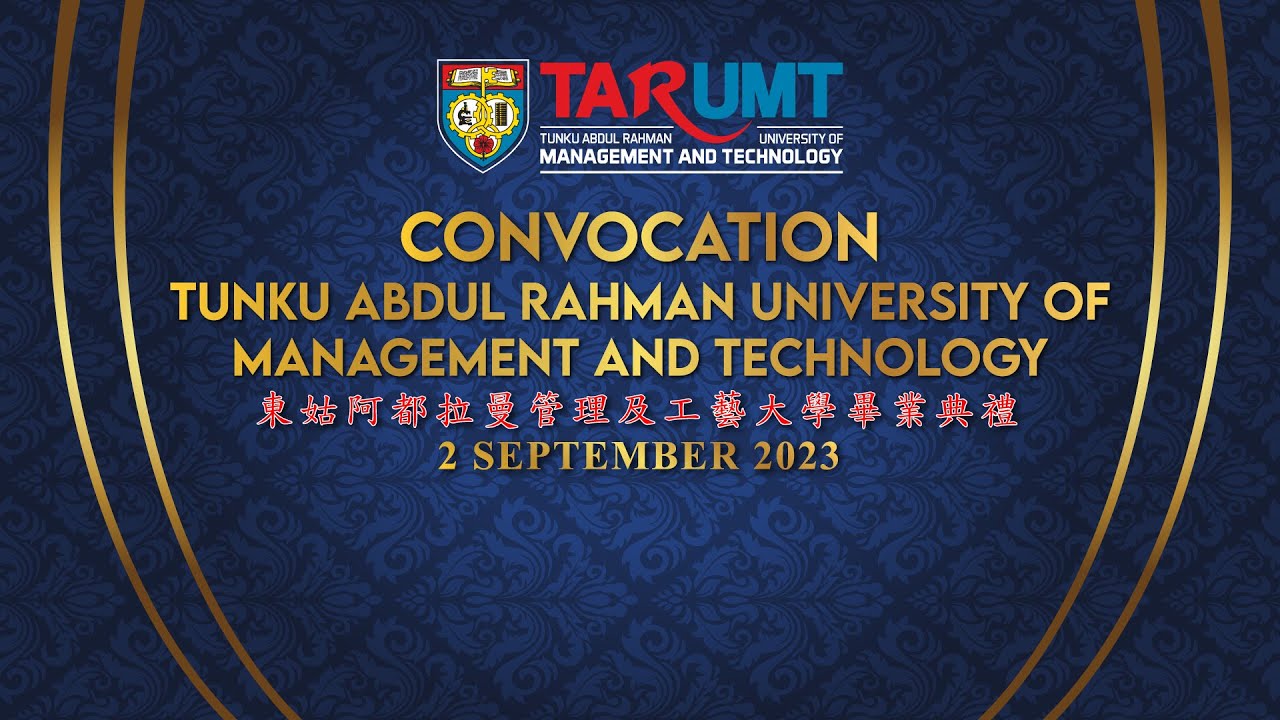 [LIVE] TAR UMT Convocation – 2 September 2023 - YouTube