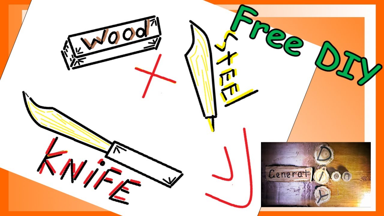 Free DIY How to make a handle for a knife | A handle for a kitchen ...