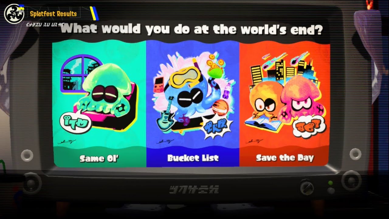 Splatoon 3 - End of the World Splatfest Results! - YouTube