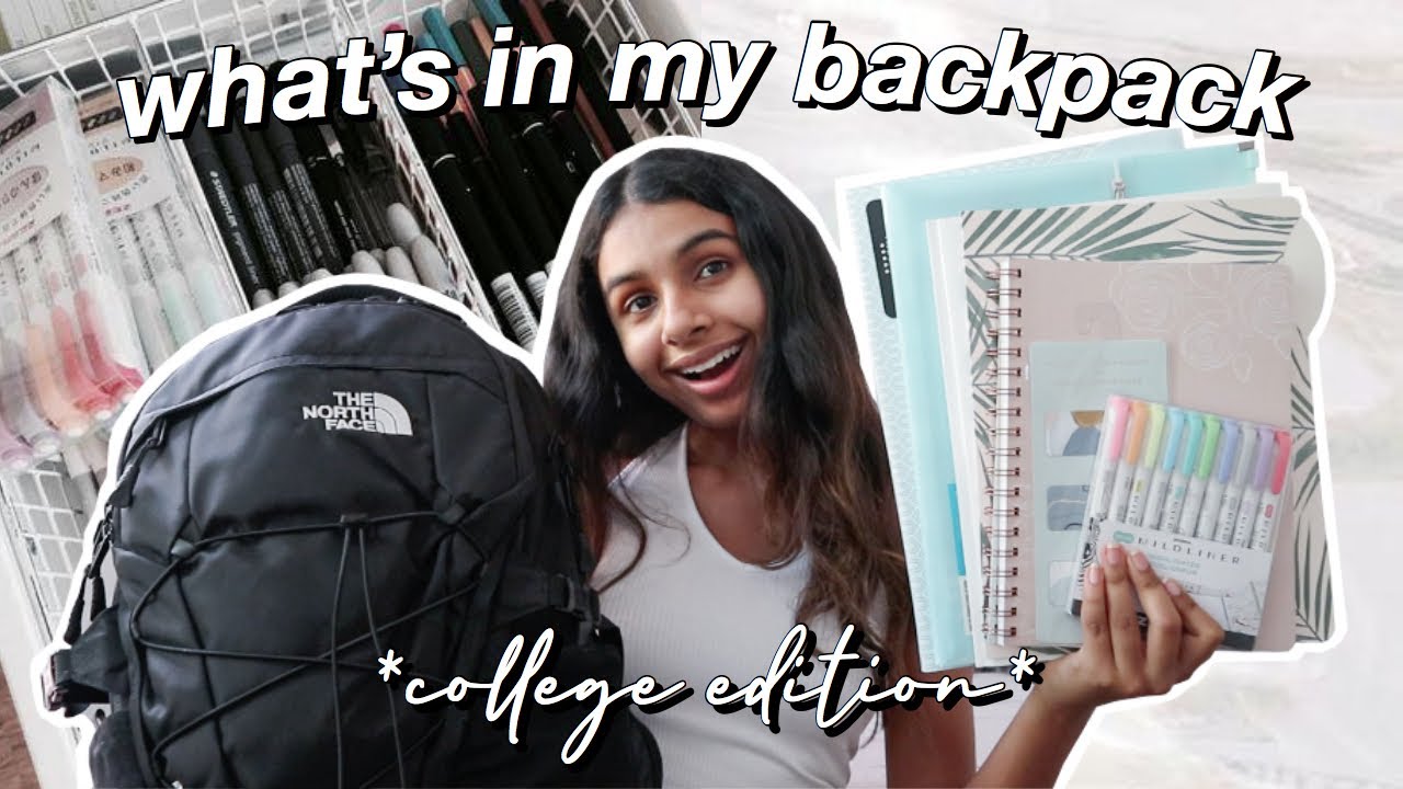 WHAT'S IN MY COLLEGE BACKPACK 2020! *a spicy school supplies haul - YouTube