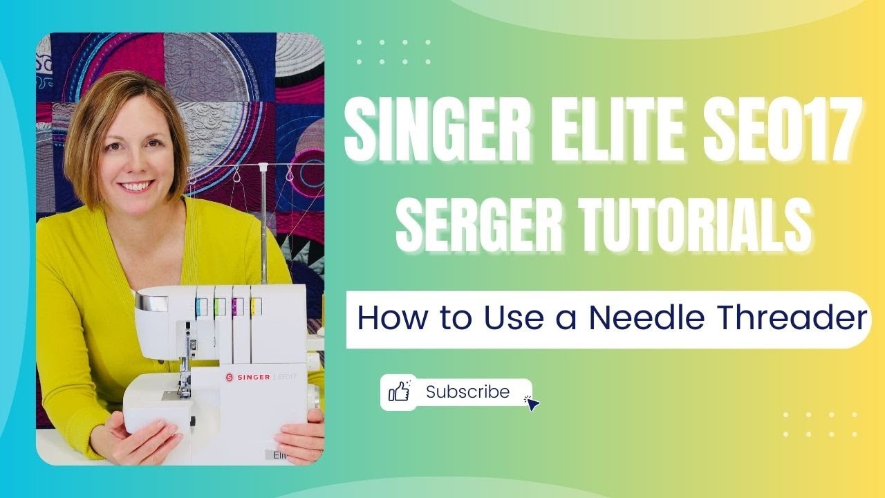 Singer Elite SE017 Serger How to Use a Needle Threader - YouTube
