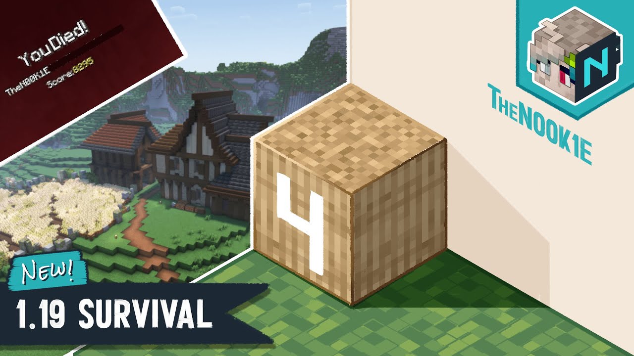 Villagers, Cinematic scenes and Death | EP 04 | Minecraft Survival ...