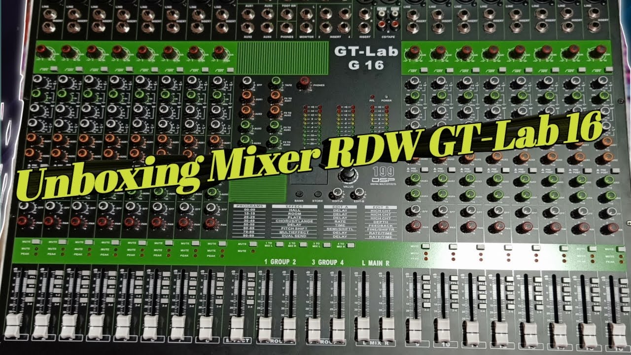 Unboxing Mixer RDW GT Lab 16 - YouTube