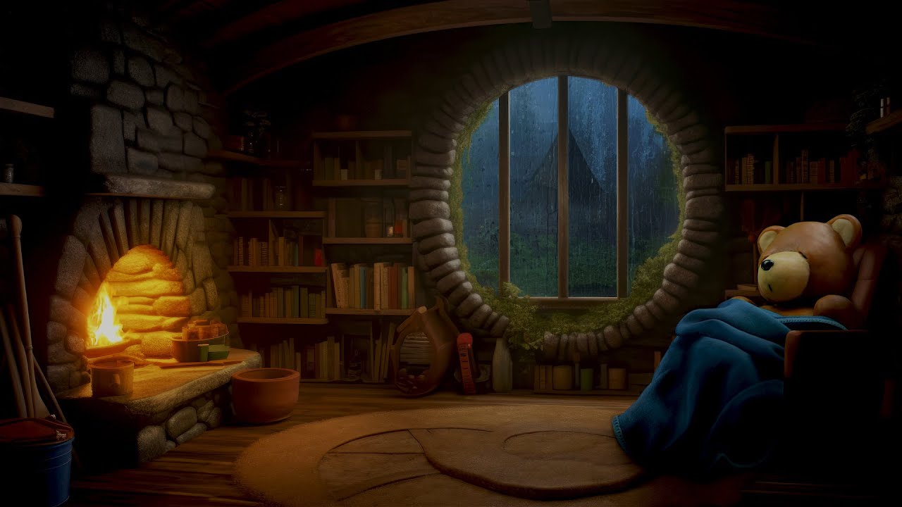 Sleep Immediately with Rain Thunder and Crackling Fire in the Hobbit ...