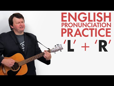 Practice L & R pronunciation in English with a song