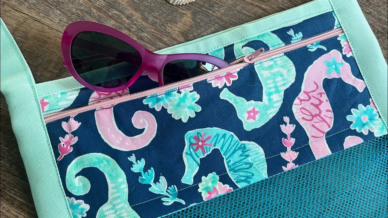 Seashell Satchel Zipper Pocket Tutorial - YouTube