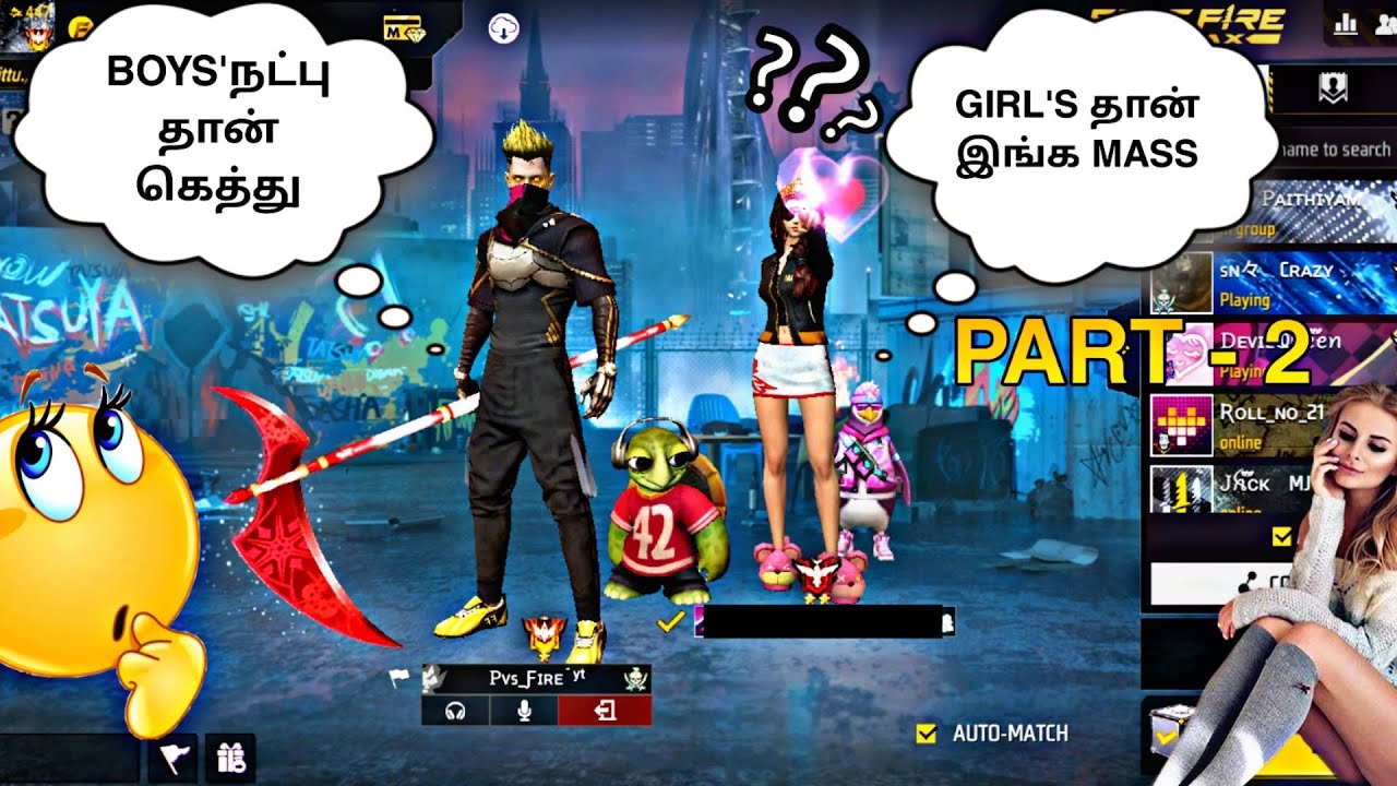free fire prank with girl.|free fire prank video Tamil # ...