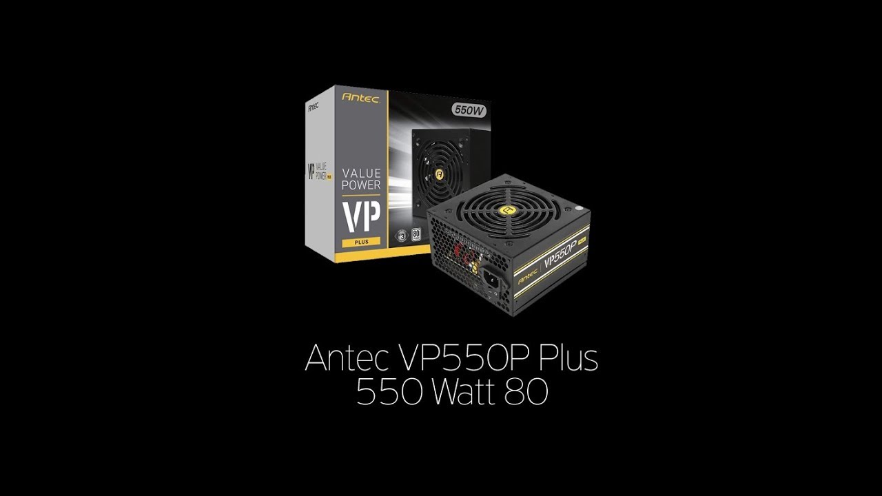 Antec VP550P Plus 550 Watt 80 Plus Non-Modular Gaming Power Supply ...