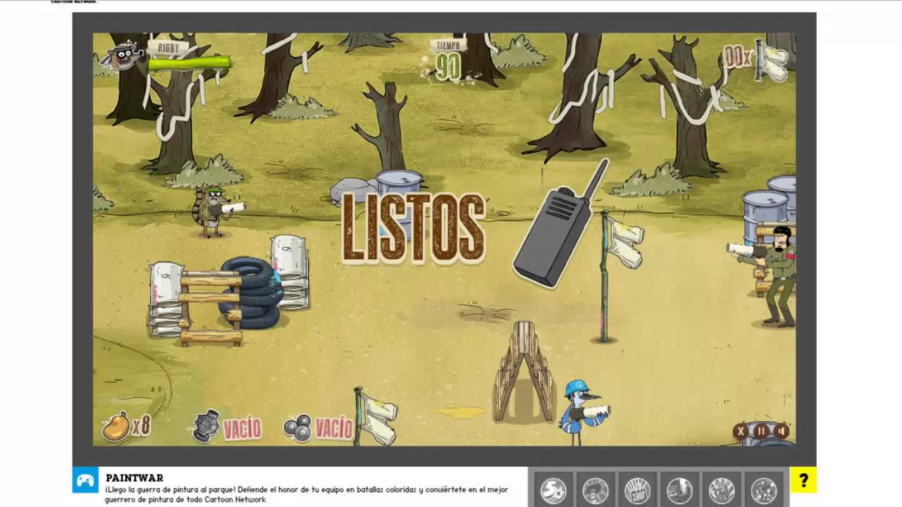 Gameplay Regular Show - Paintwar - YouTube