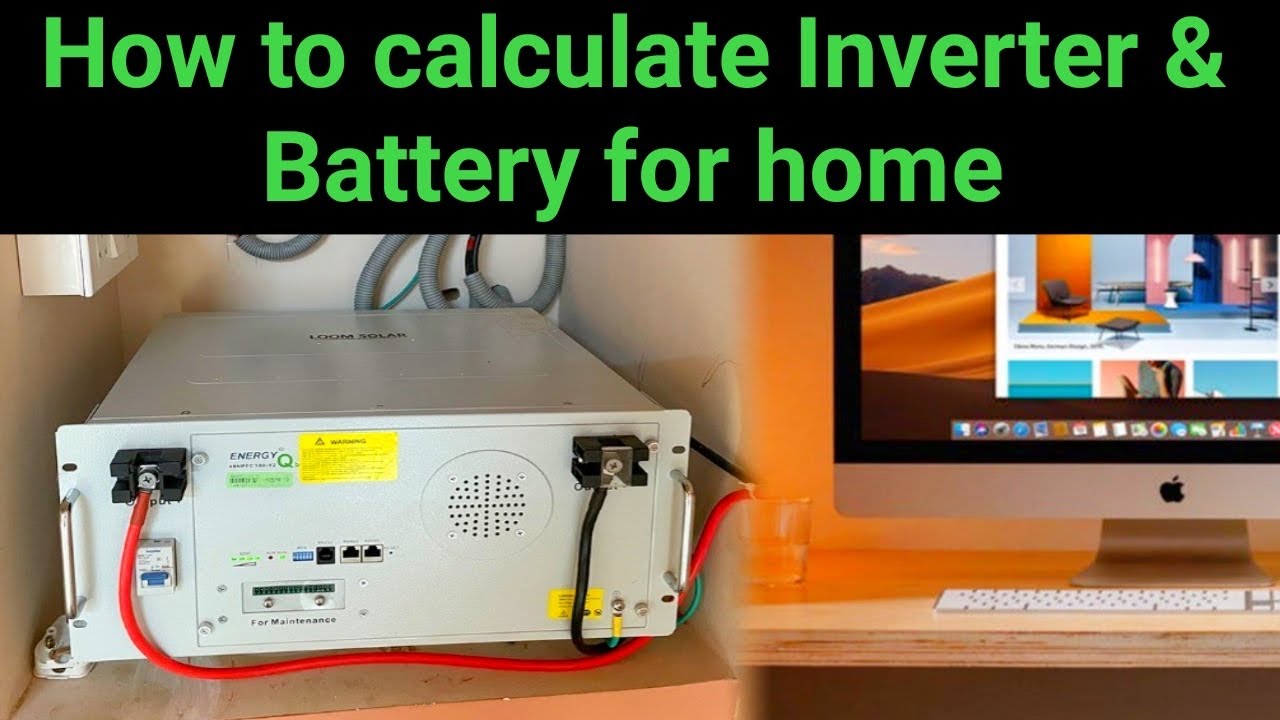 How to calculate inverter and battery for home or office ? - YouTube