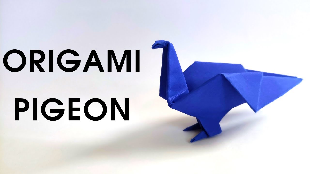 Origami PIGEON tutorial | How to make a paper pigeon - YouTube