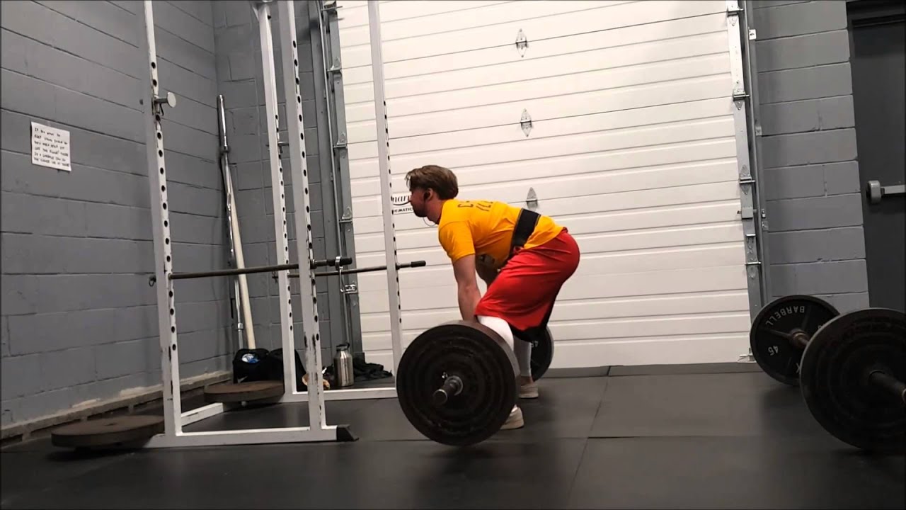 405 deadlift fail at 169lbs - YouTube