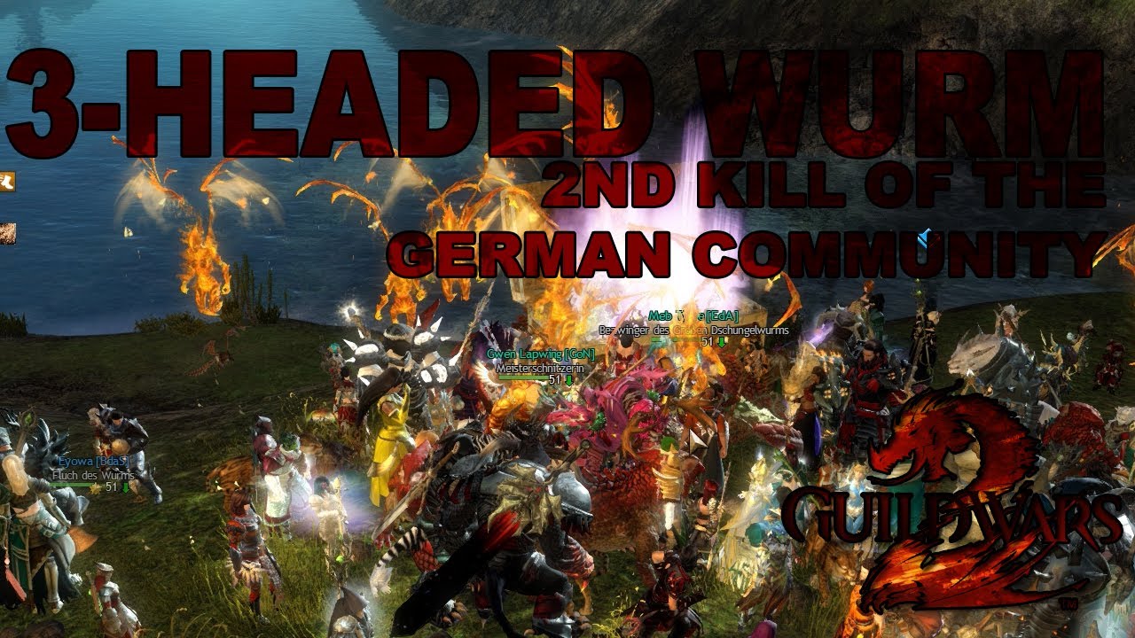 2nd Jungle Wurm Kill of the German Community - Guild Wars 2 - YouTube