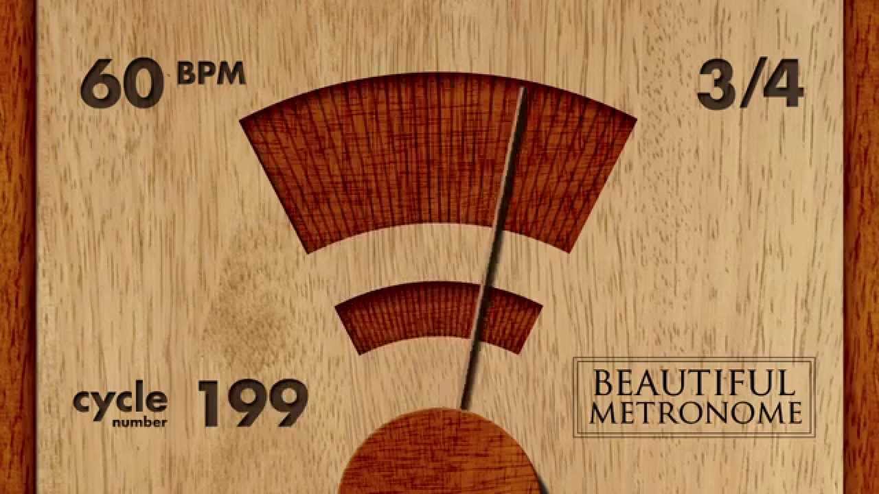 60 BPM 3 4 Wood Metronome HD YouTube