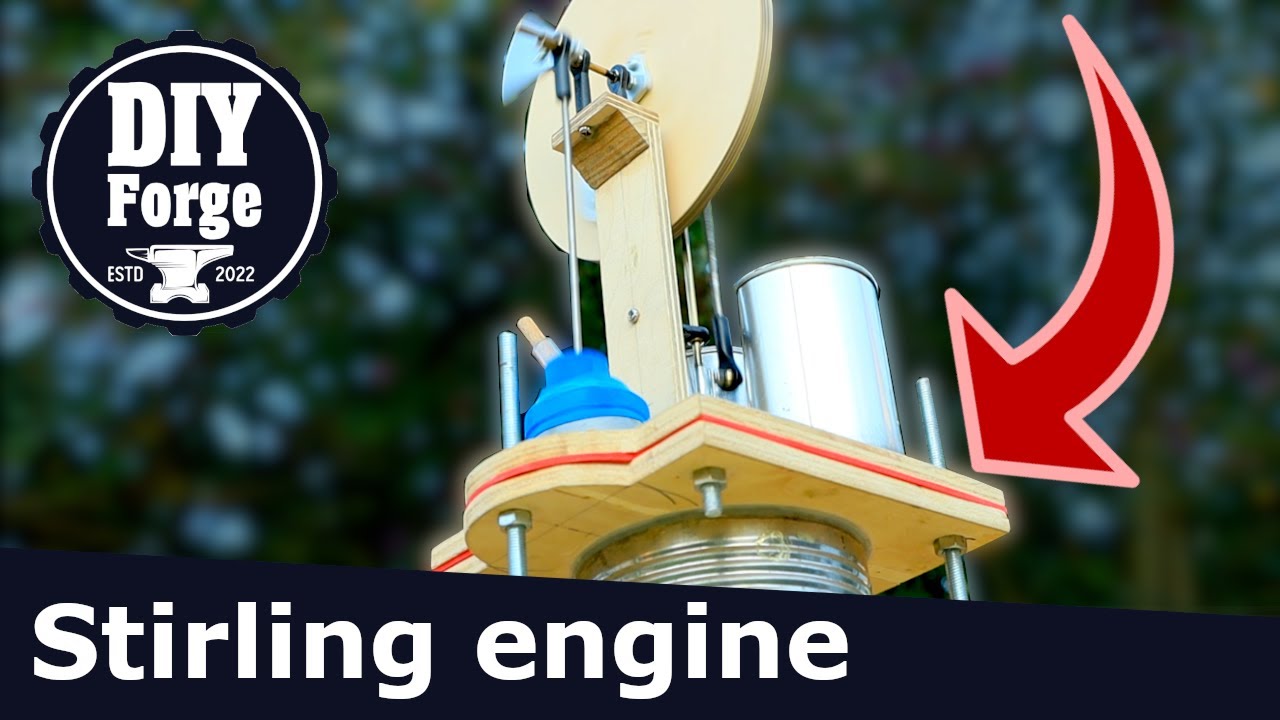 DIY Stirling Engine - detailed look at the parts | EN | ES subtitel ...