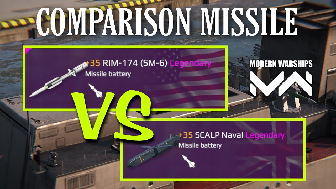 Missile RIM-174 (SM-6) VS SCALP NAVAL | Comparison Legendary Missile ...