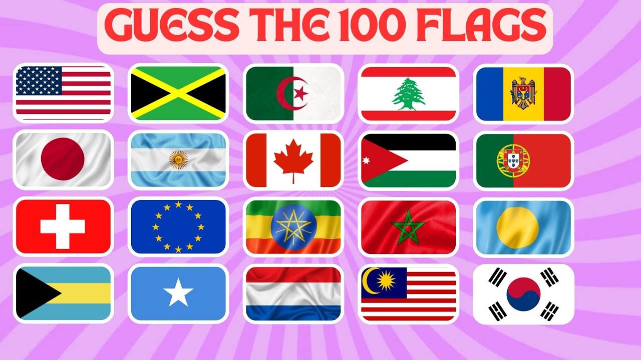 Guess the Flag Challenge! 🌎 | 100 Fun Flag Quiz Questions for Kids ...