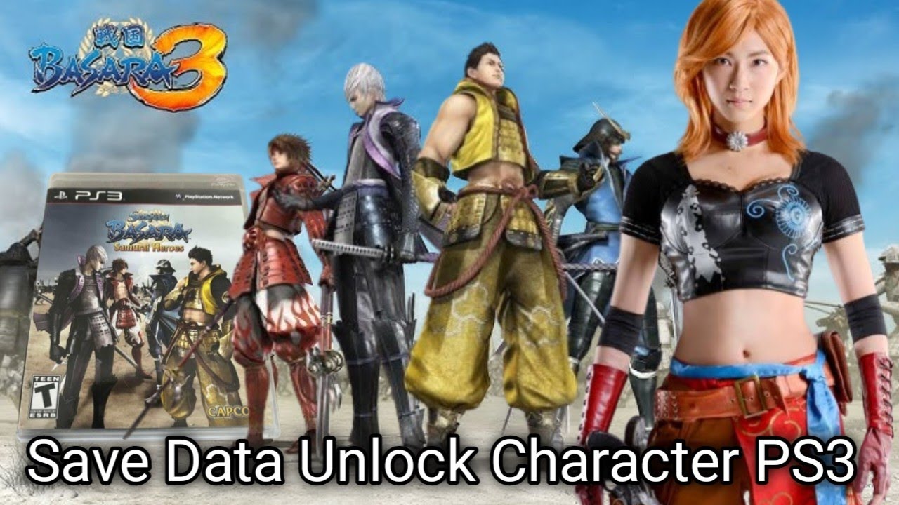 [PS3] Basara Samurai Heroes Save Data Unlock All Character Max Level Max Money Max Item PS3 CFW ...