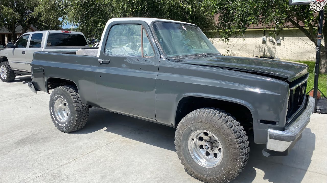 ‘87 K5 intro/paint job - YouTube