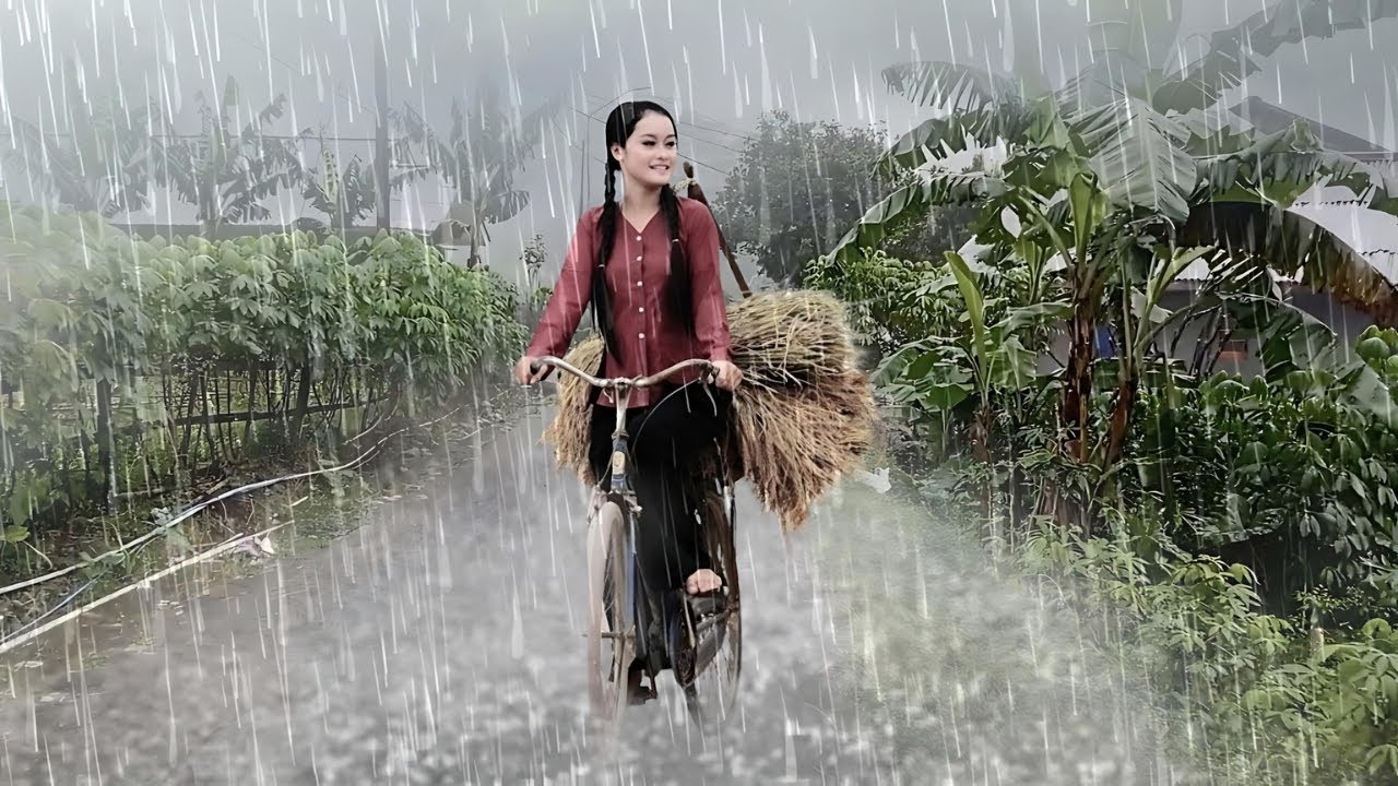 EXTREME WEATHER IN INDONESIA HEAVY RAIN SOUNDS; WALKING IN HEAVY RAIN ...