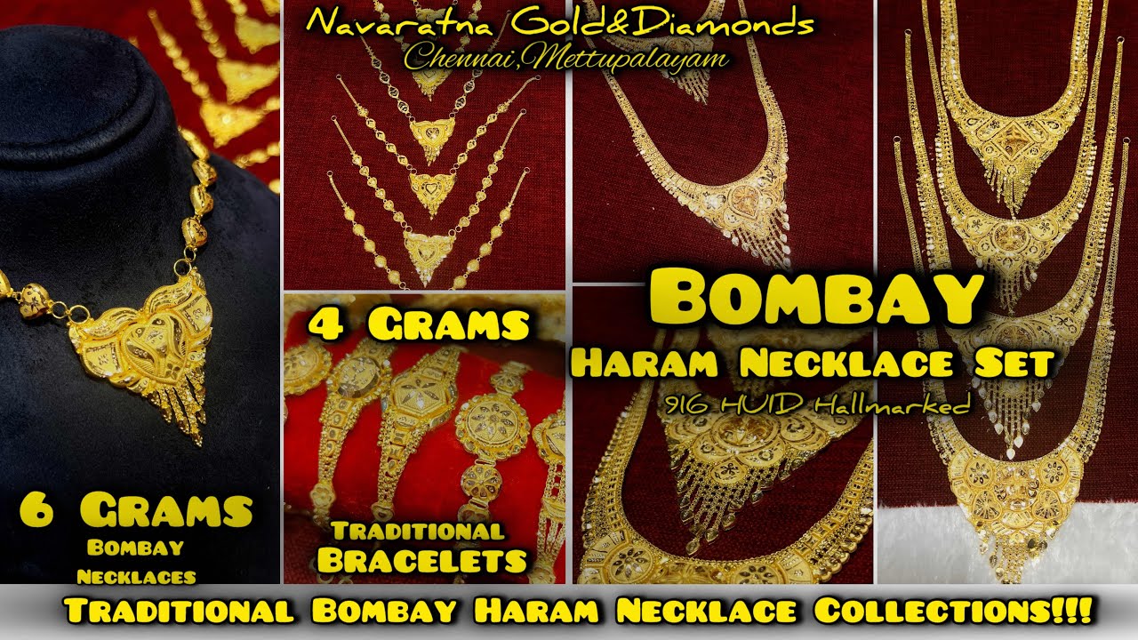 BOMBAY Haram Necklaces Collections/6 Grams New Arrival Necklace/4 Grams ...