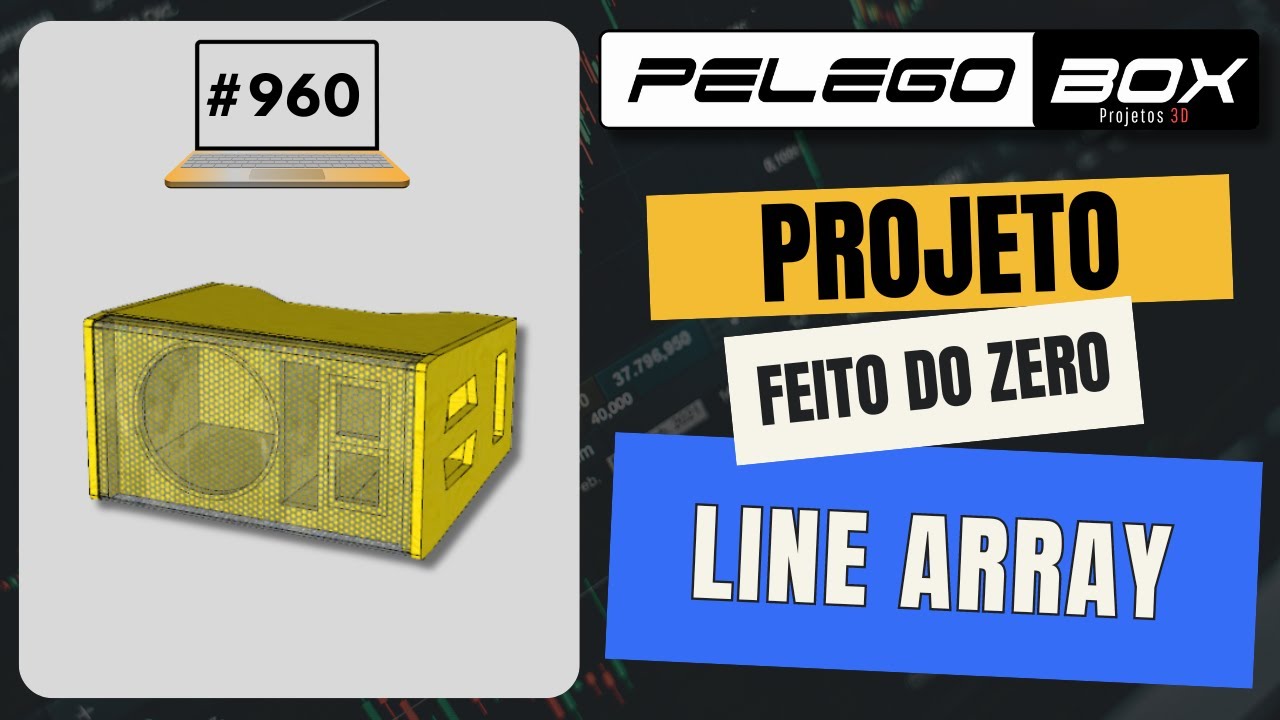 #960 LINE ARRAY 1 X 10" SNAKE ESX-810 S NAIM PROJETO PELEGO BOX FEITO ...