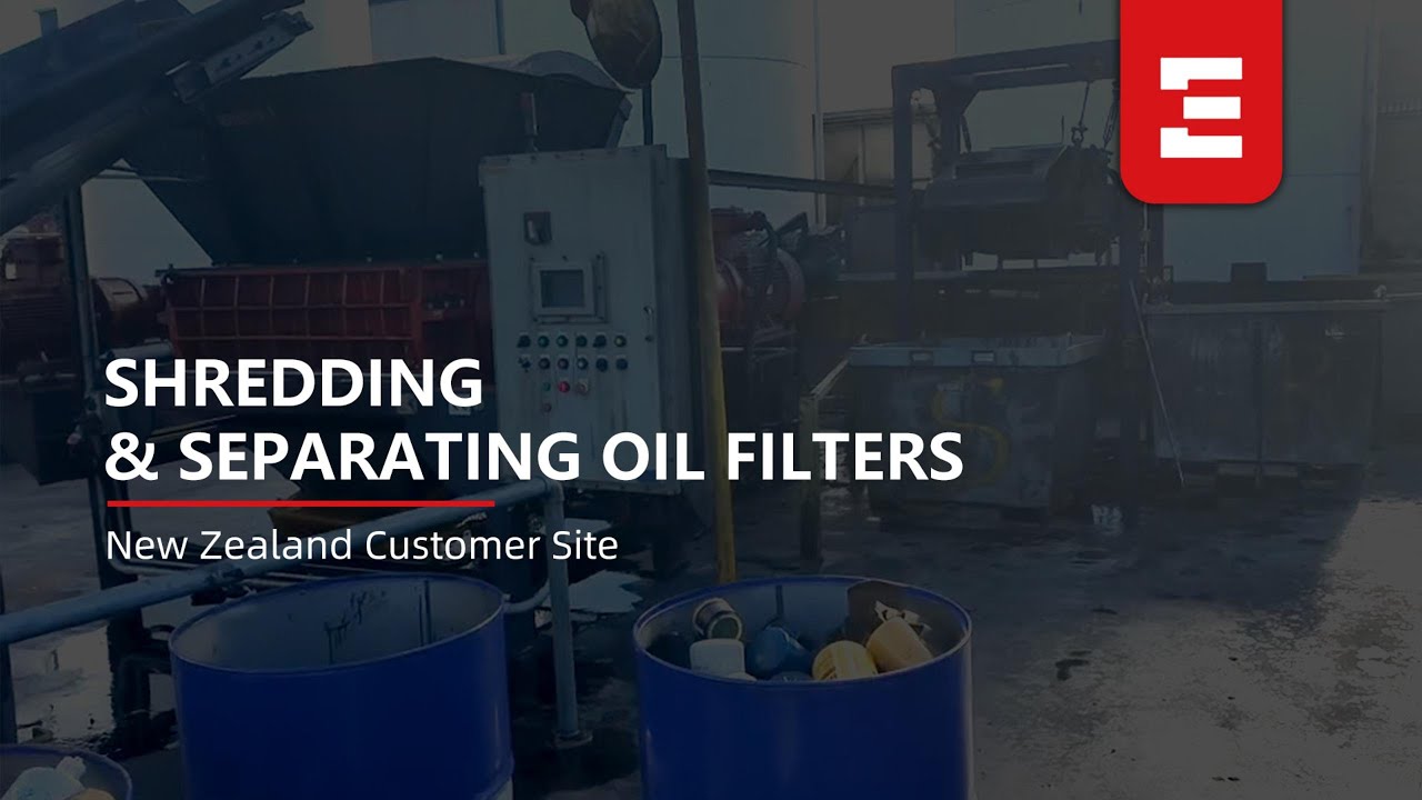 Ultimate Oil Filter Shredder Machine in Action | Industrial Recycling ...