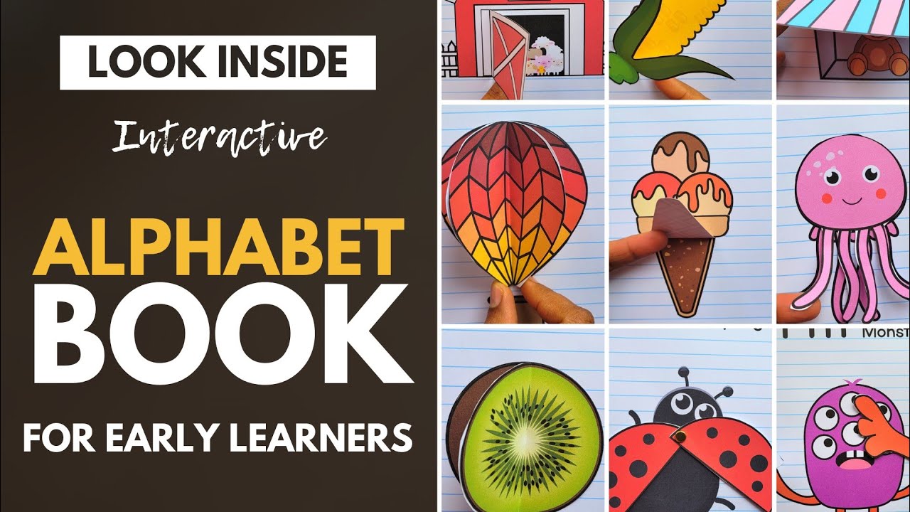 Interactive Alphabet Book | A to Z crafts - YouTube