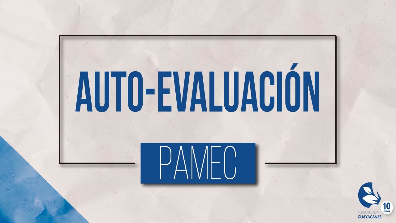 Paso 1: Autoevaluación en el PAMEC - YouTube
