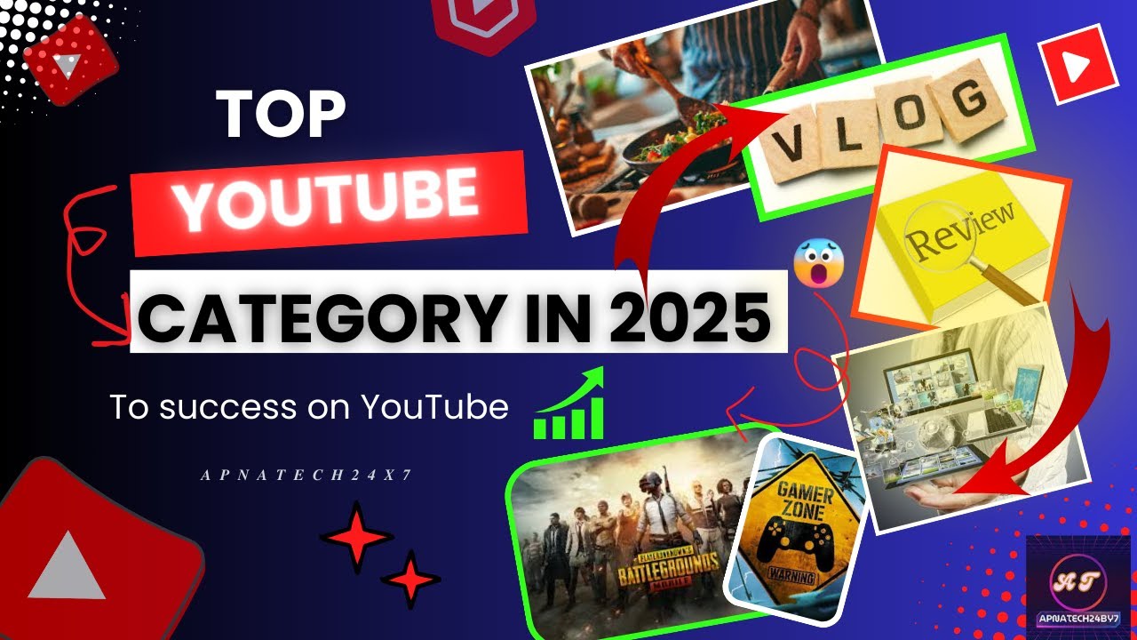top 5 YouTube channel category in 2025 | best YouTube category in 2025 ...