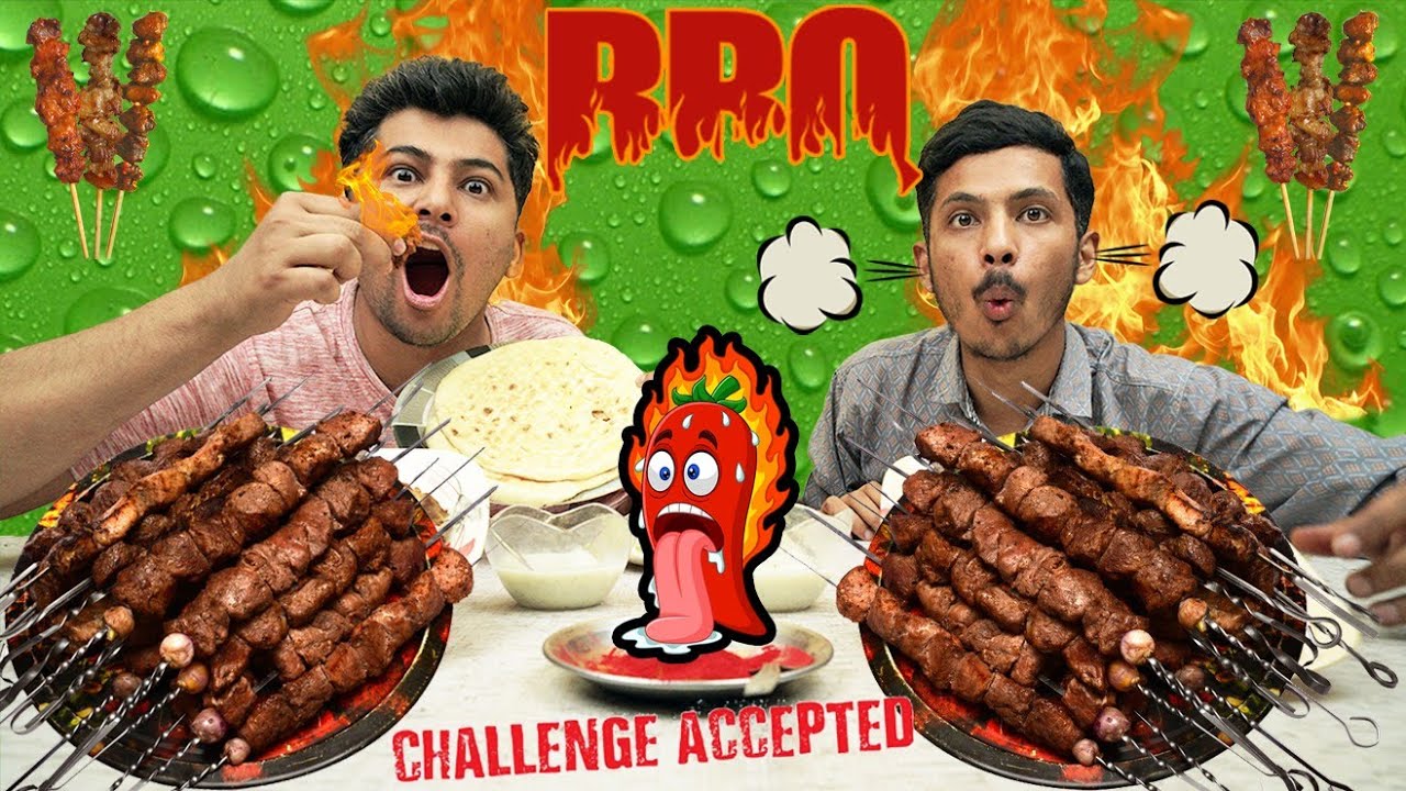 BBQ Eating Challenge | Chicken Tikka with Naan | Food Challenge - YouTube