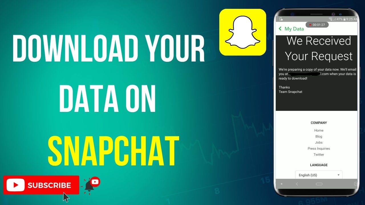 How to Download Your Data On Snapchat - Snapchat - YouTube