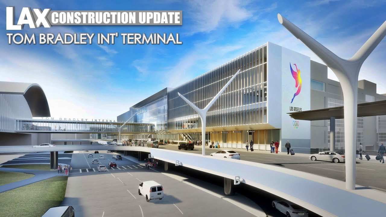 LAX Tom Bradley International Terminal Core Construction Update - YouTube