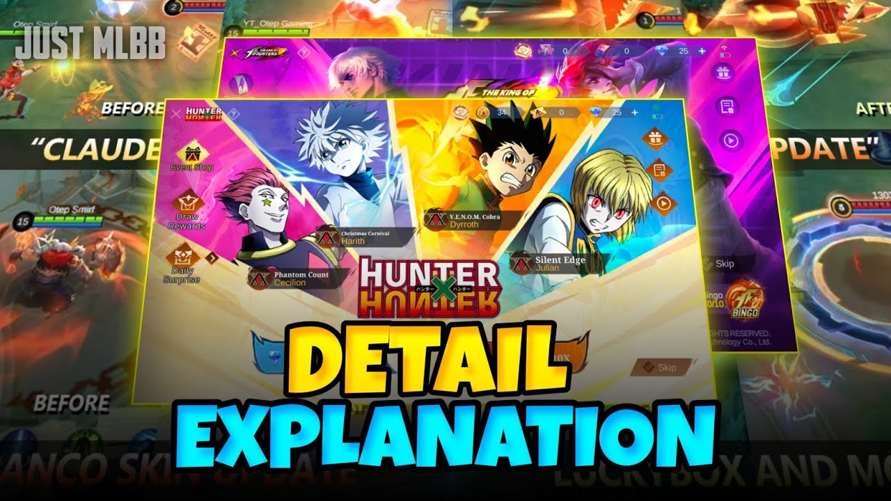 MLBB HUNTER X HUNTER COLLABORATION | NEW REVAMP SKINS! - YouTube