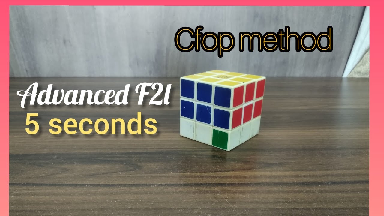 Advanced f2l l How to solve Rubik's cubel CFOP method l explained in ...