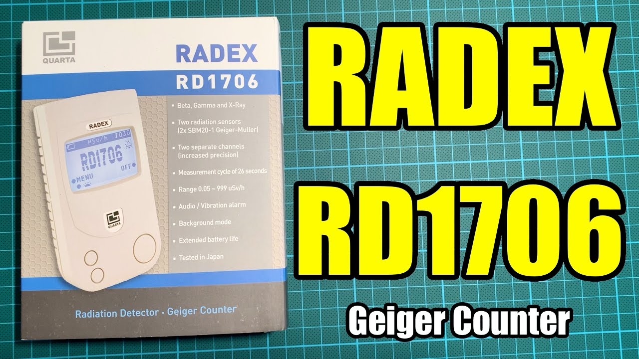 Radex RD1706 - Geiger Counter - Radiation Detector - YouTube