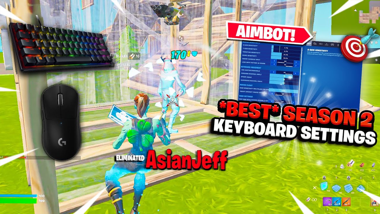 The *BEST* Keyboard & Mouse Settings for INSANE AIM + FAST EDITS ...