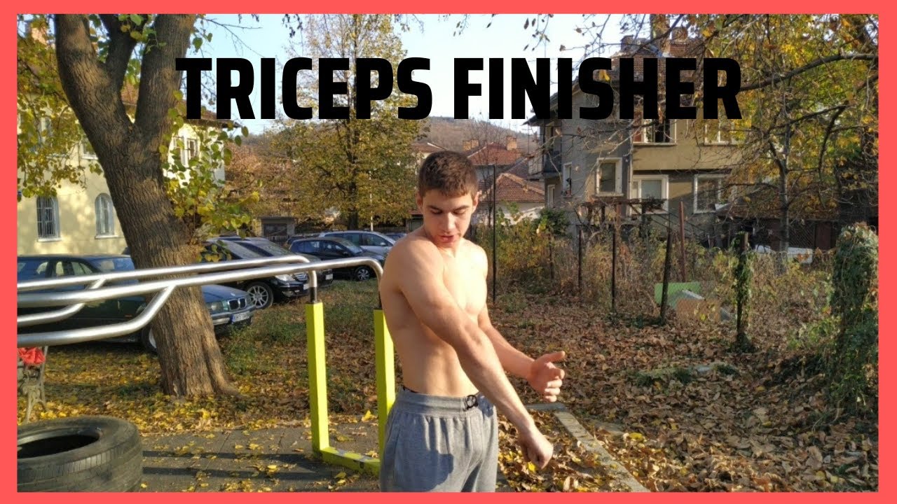 5 Minute TRICEPS Finisher (NO EQUIPMENT) - YouTube