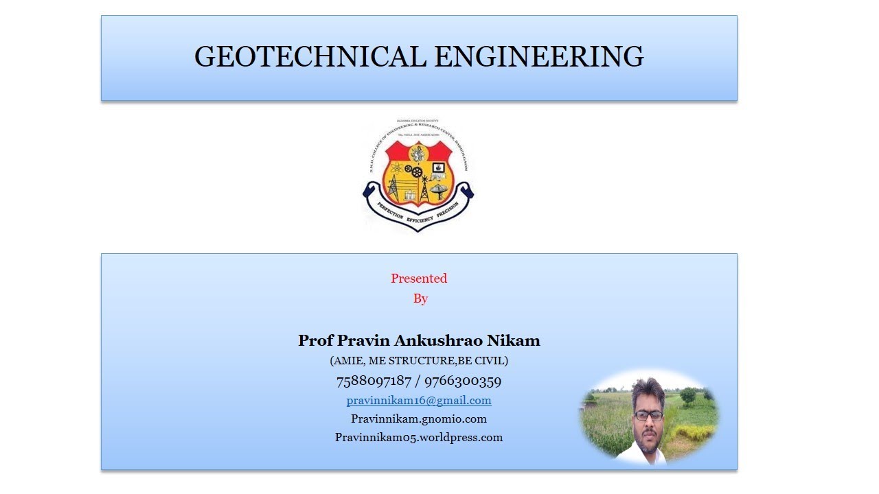Three phase soil system geotechnical engineering - YouTube