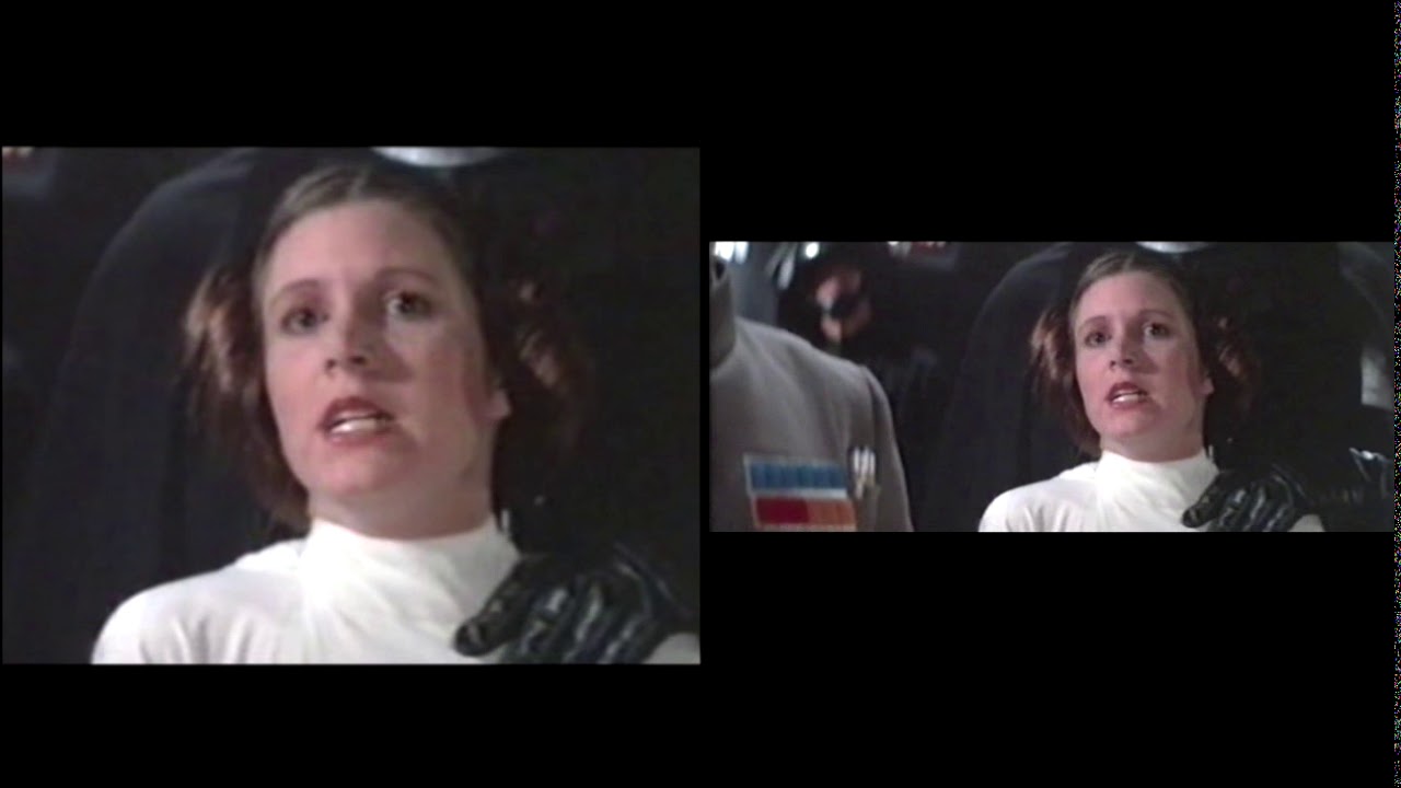 Star Wars 4 Pan & Scan comparison - YouTube