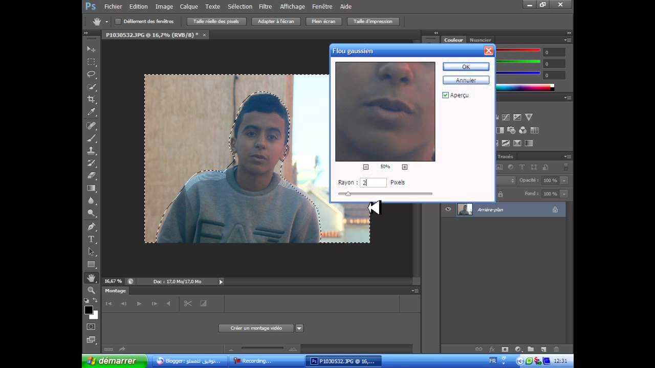 photoshop Cs6 - tuto#1 ((flou)) - YouTube