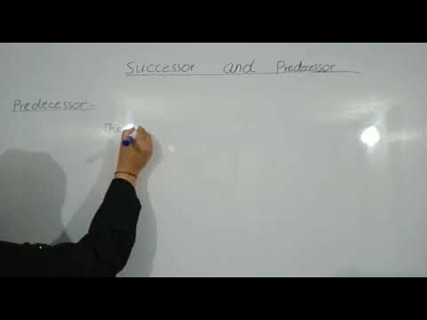 Successor and Predecessor easy method for class 3rd - YouTube