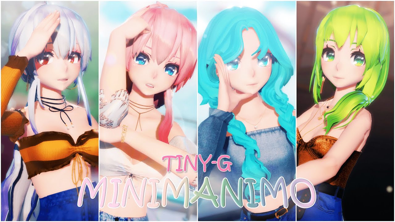 【MMD】 TINY-G(타이니지) - MINIMANIMO(미니마니모) [2K/60FPS] - YouTube