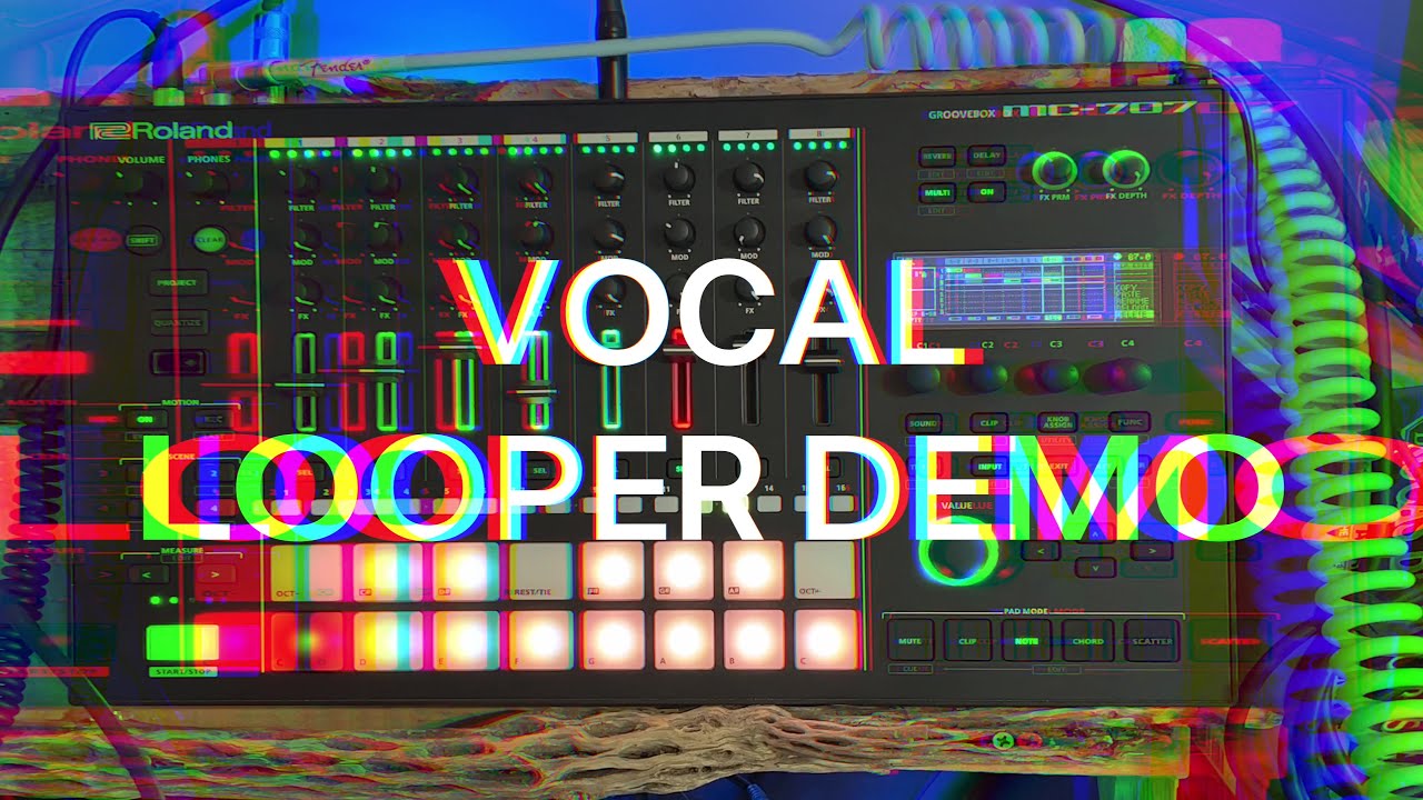 Vocal Looper Demo on Roland MC707 | Recording vocals into the 707 - YouTube