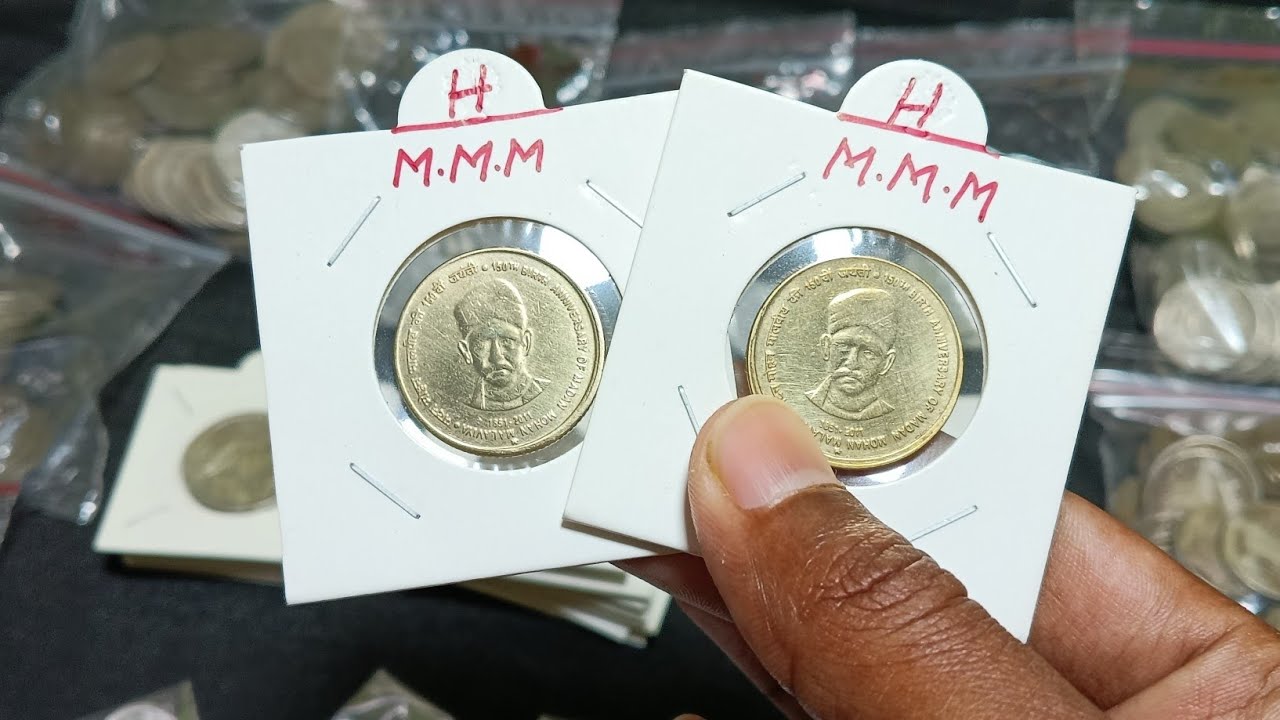 WP-9804537348,RARE COIN COLLECTION,1rs 1962,5rs mint mark,5/2/2025 ...