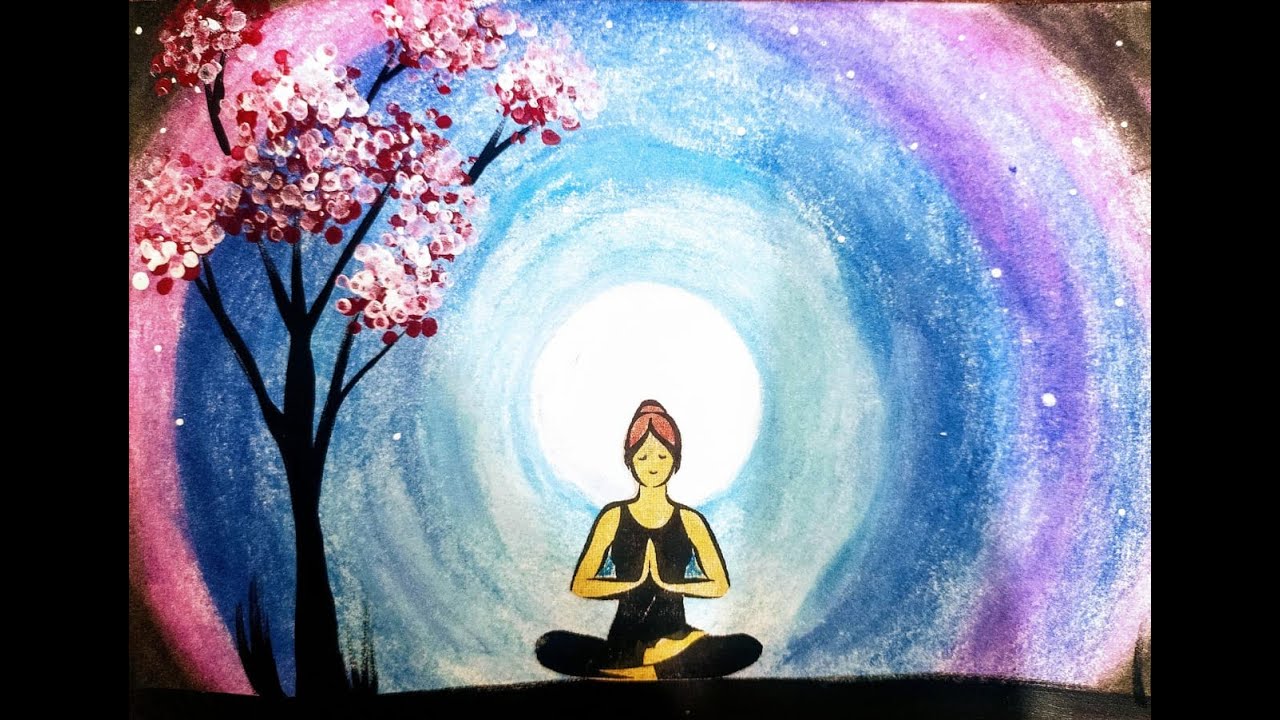 Moonlights Easy Drawing For Kids | Moon Shading using Colours - YouTube