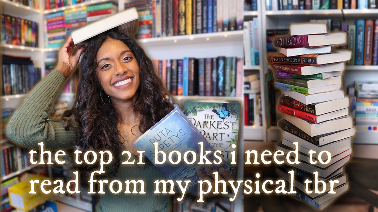 top 21 books I need to read from my physical tbr - YouTube