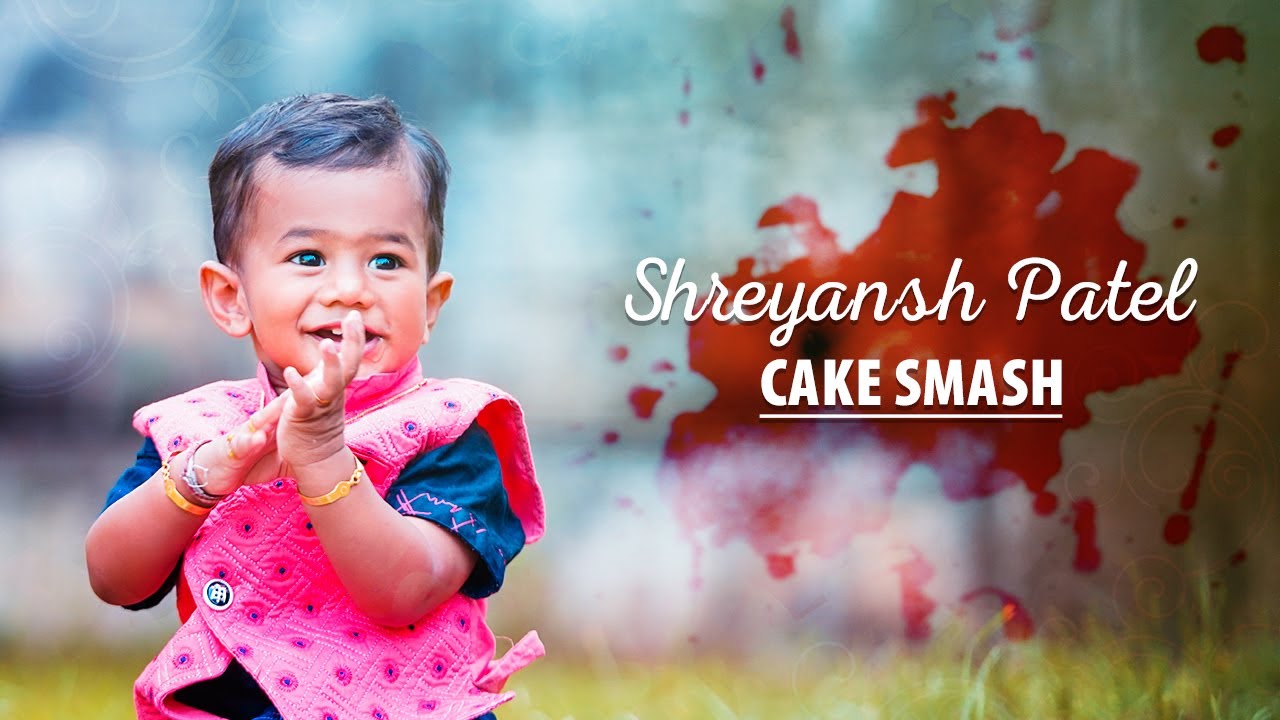 Deva Shreyash Patel Cake Smash By Poorna Photography - YouTube