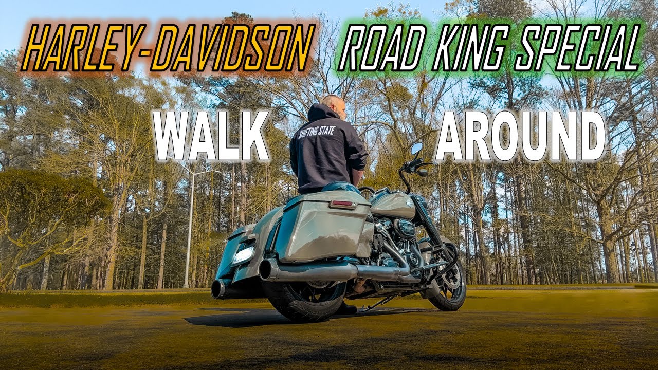 HARLEY DAVIDSON ROAD KING SPECIAL WALK AROUND AND REVIEW - YouTube